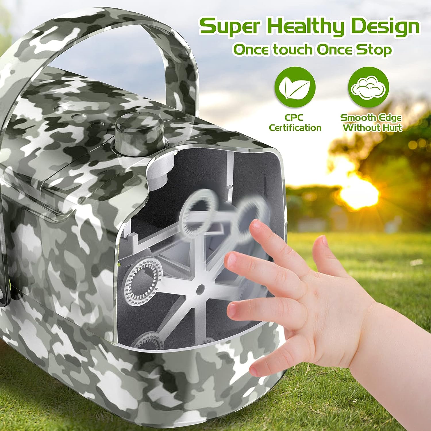 Bubble Machine Durable Automatic Bubble Blower Colour-Zerhunt